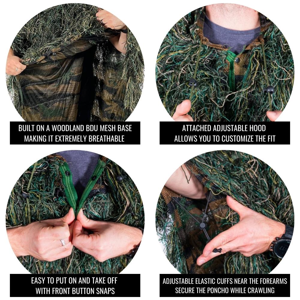 Arcturus Ghost Ghillie Poncho – Ghillie Suit Warehouse