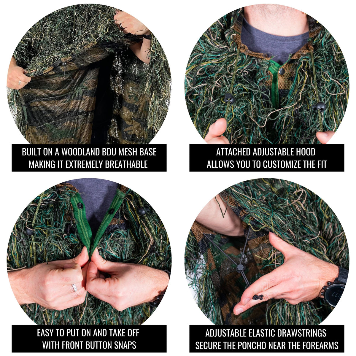 Arcturus Ghost Ghillie Poncho – Ghillie Suit Warehouse
