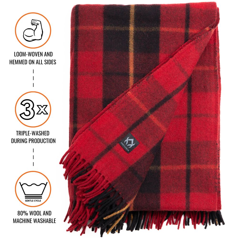 Arcturus Clan Wallace Plaid Wool Throw – Ghillie Suit Warehouse